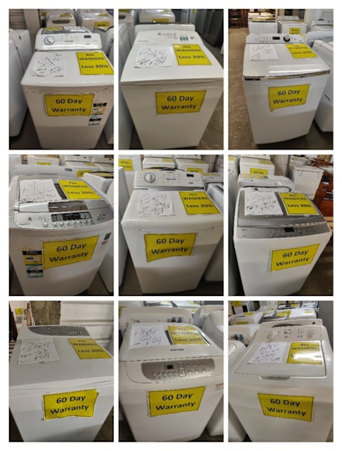 WASHERS Top Loaders All sizes From $199 - Washing Machines & Dryers in ...