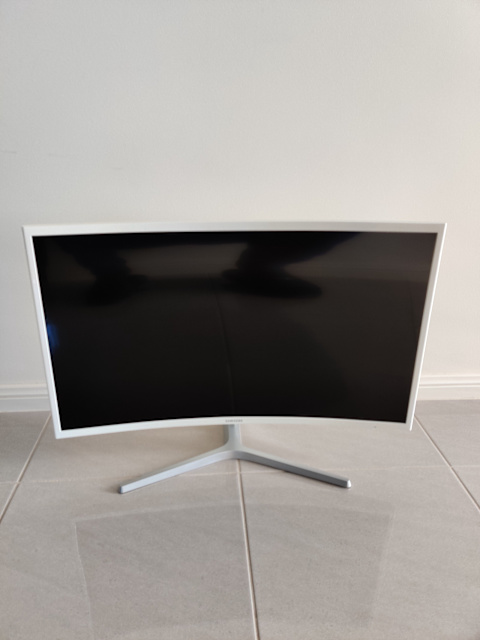 Samsung 32 inch Curved Monitor - Full HD - 60 Hz - White - Monitors in ...