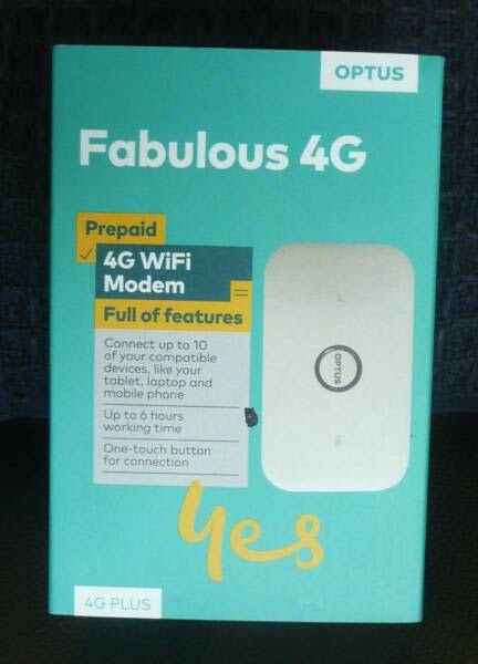 WiFi FABULOUS 4G WiFi MODEM BY OPTUS - free postage | Modems & Routers ...