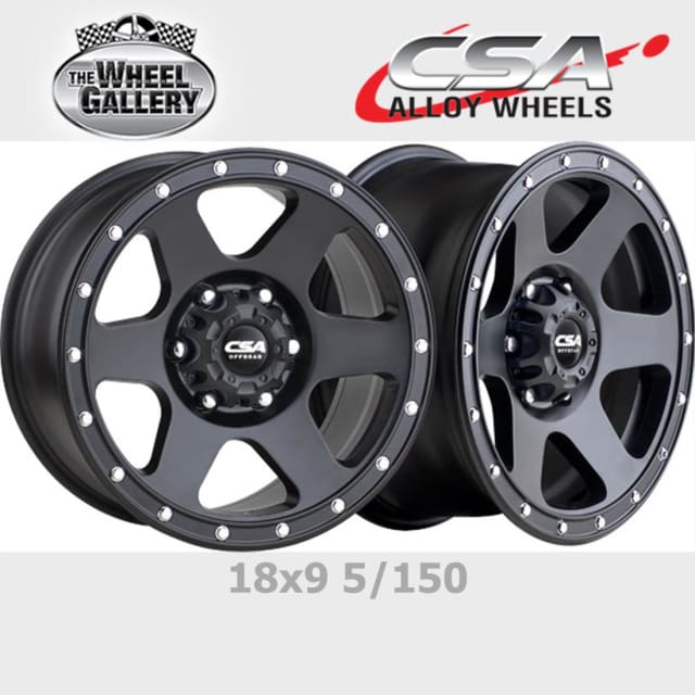CSA DUNE LARGE CAP SATIN BLACK 18x9 5/150 WHEEL | Wheels, Tyres & Rims ...