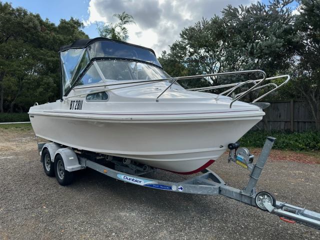 Caribbean Concorde 5.2m half cabin with tandem trailer and motors ...