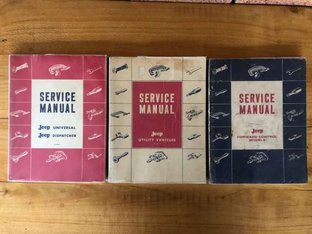 Vintage 1945 - 1960s Willys Jeep Workshop Manuals, 3 Piece Set (Rare) | Other Parts ...