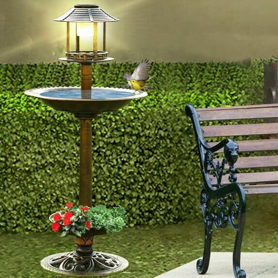 Bird Bath with Solar Light - BRAND NEW and FREE SHIPPING | Other Garden ...