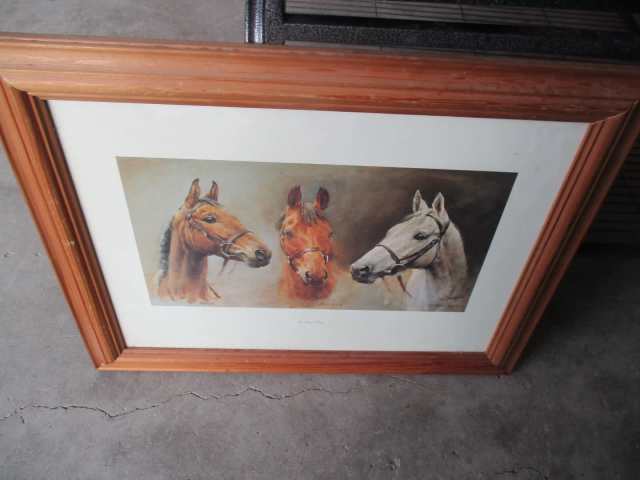 Vintage We Three Kings Susan Crawford Framed Red Rum Desert Orchid Ark ...