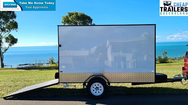 AUSTRALIAN Made 10x5 Enclosed 1500kg ATM Toy Hauler Trailer Duragal Di ...