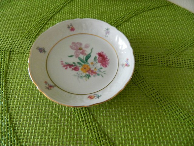 Vintage BAVARIA Small Saucer Pin Dish Made In Germany US Zone 1945-49 ...