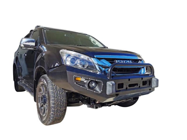 Front Bumper Bar Bull bar for ISUZU MU-X 2017-20 Black Steel Winch Mou ...