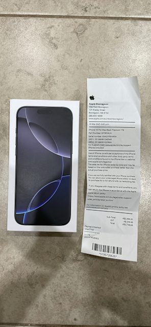 iPhone 16 Pro Max 1TB (Brand New with Receipt) - iPhone in Perth WA ...