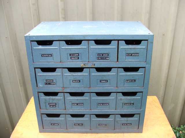 Vintage Large Rota Metal Drawer Cabinet Made In Australia - Tool ...