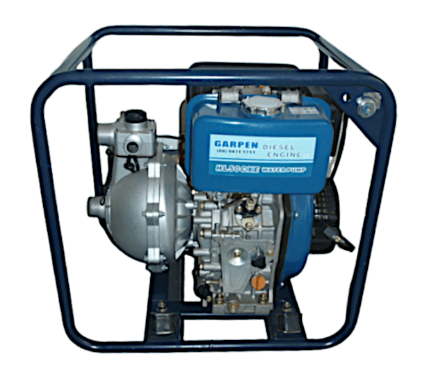 1.5 inch 7HP Diesel Fire Pump Twin Impeller, Large Fuel Tank Q-GWP1.5D ...