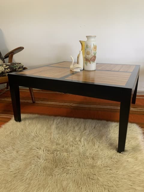 Vintage coffee table square solid timber | Coffee Tables | Gumtree ...