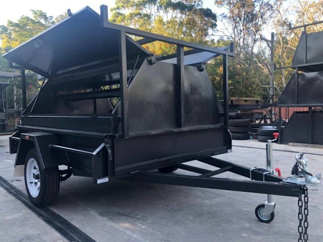 7x5 BUILDERS TRAILER | H/DUTY | TRADESMAN TOP WITH RACKS & SHELF ...