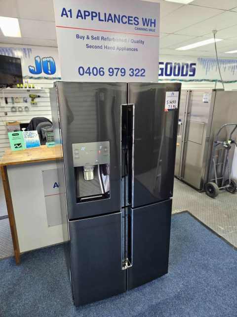 Samsung 719L French Door Fridge Freezer Black / SRF717CDBLS - Fridges ...