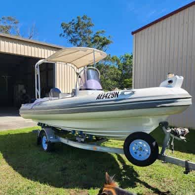 5.3mtrs Silver Marine Phoenix Rigid Inflatable Boat & Trailer | Boat ...