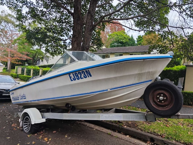 Boat 15 feet with trailer | Motorboats & Powerboats | Gumtree Australia ...