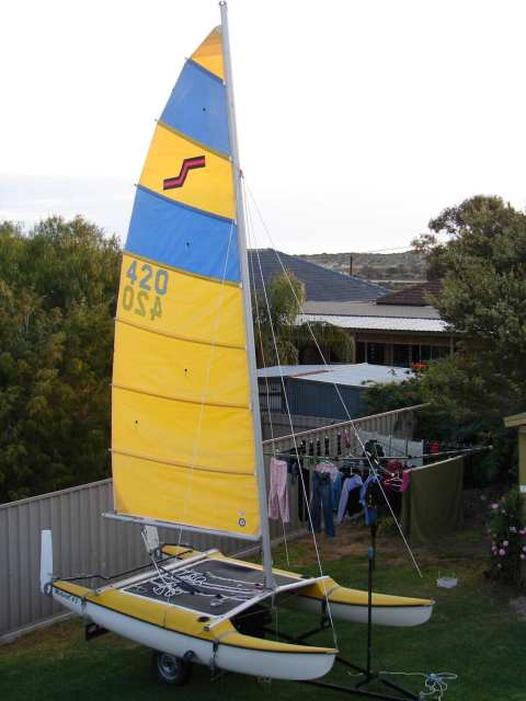 Maricat 14 catamaran with trailer, all fittings and sails. $1000 ono ...