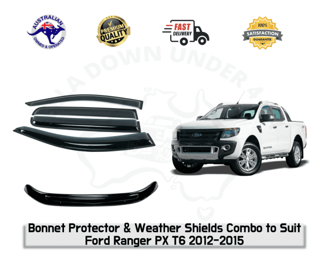 Bonnet Protector Weather Shields Ford Ranger PX PX1******2015 | Auto ...