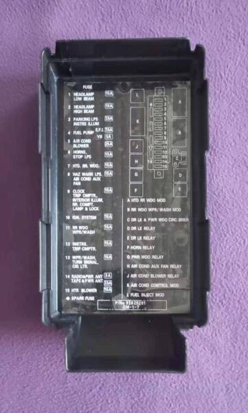 FREE POSTAGE Holden Commodore VK VL Fuse Box Cover Decal OEM Style lid ...