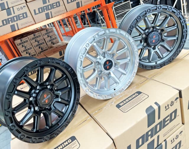 18 Loaded Stockton Wheels Suit Landcruiser 300 Series, Ranger, Hilux ...