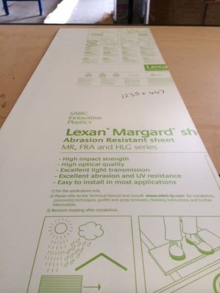 Lexan MR10 Polycarboante 9.5mm Clear - Construction,Guards,Fence ...