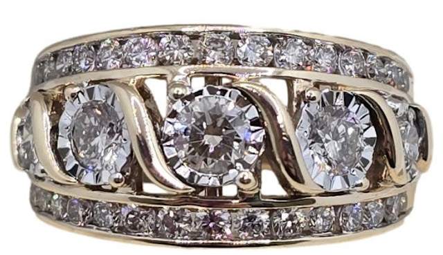 9 Karat Two Tone Diamond Ring 001500708685 - Women's Jewellery in Narre ...