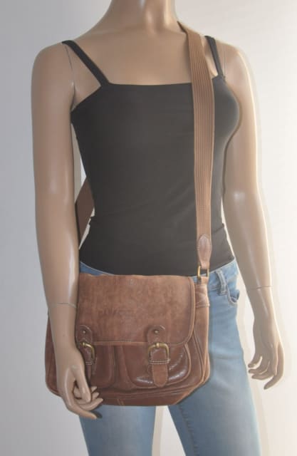 CAPACCI vintage brown leather unisex style satchel bag | Bags | Gumtree ...