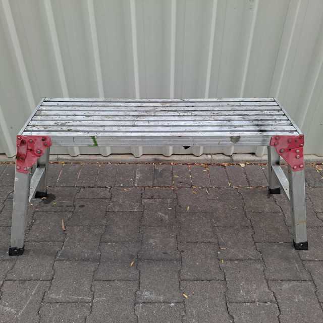 Portable Folding Alloy Work Platform Bench Construction Ladder ...