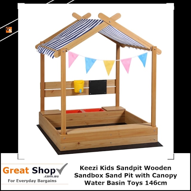 Keezi Kids Sandpit Wooden Sandbox Sand Pit - Toys - Outdoor in Melbourne CBD VIC | Gumtree Australia