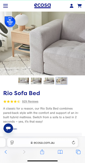 ECOSA RIO SOFA BED - Sofas in Broadbeach QLD | Gumtree Australia