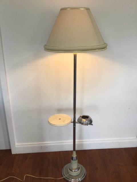 Art Deco chrome and bake light standard Lamp - Floor Lamps in Mulgrave ...
