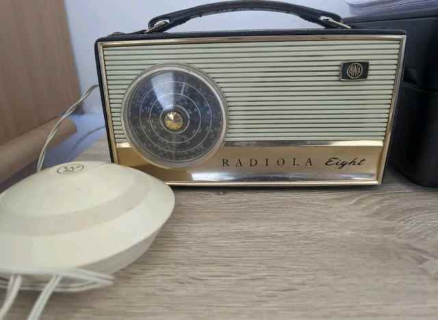 AWA Radiola Transistor Eight B28 Portable Radio & Power Supply - Vinta ...