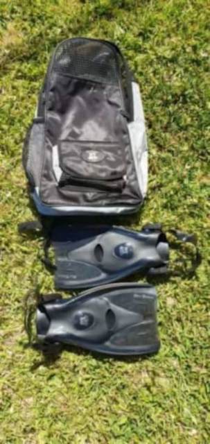 TUSA Reef Tourer snorkel flippers fins scuba ocean free diving ...