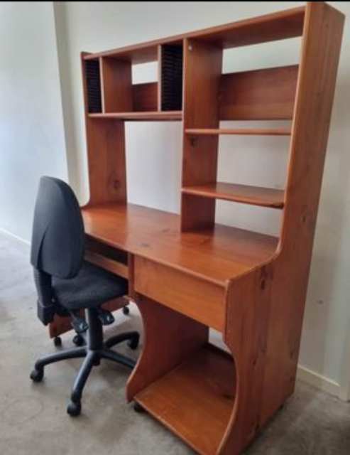 Solid Timber Office Desk - Desks in Capella QLD | Gumtree Australia