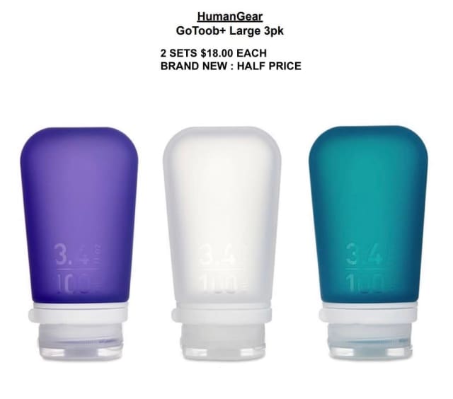 CAMPING : TRAVEL BOTTLES SILICON GoToob LARGE 100ml/3.4fl oz | Camping ...