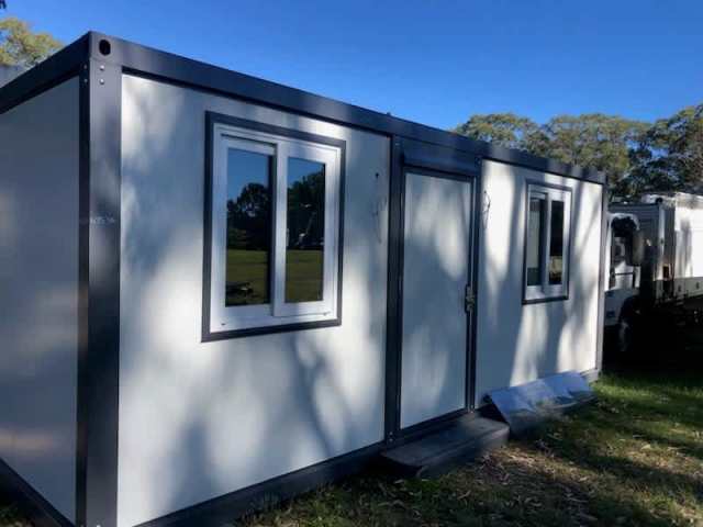 6 x 2.2m Portable Donga 2 room Office /bedroom / bathroom /kitchenette ...