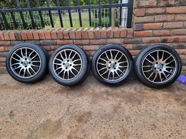 Set of 4x SSW Stamford 15 inch Alloy wheels with 90% tyre tread 4x100 ...