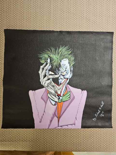 Joker Painting signed by Australian Artist - Art in Clear Island Waters ...