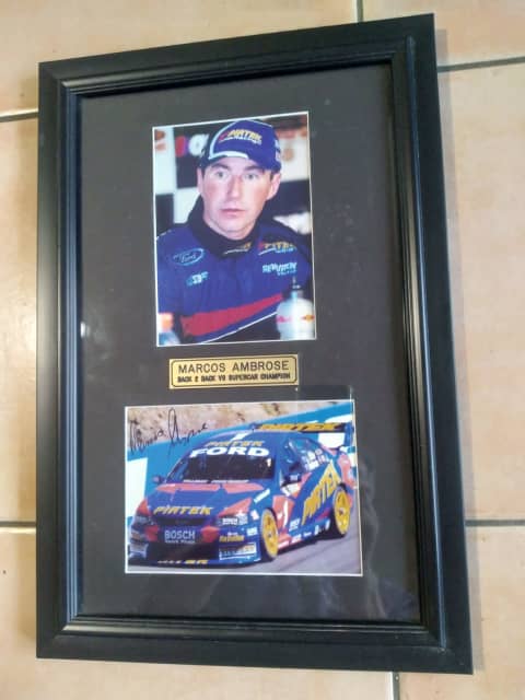 Marcos Ambrose Signed Framed Photo - Other Antiques, Art & Collectables ...