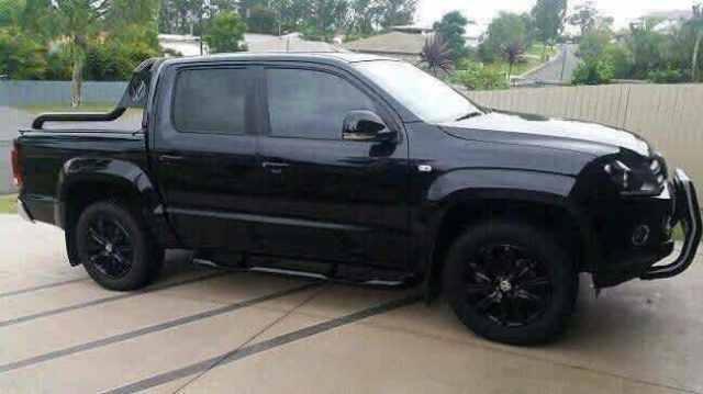 2014 Vw Amarok 18inch Alloy Wheels Genuine SET 18x7.5 BLACK T5 T6 VAN ...