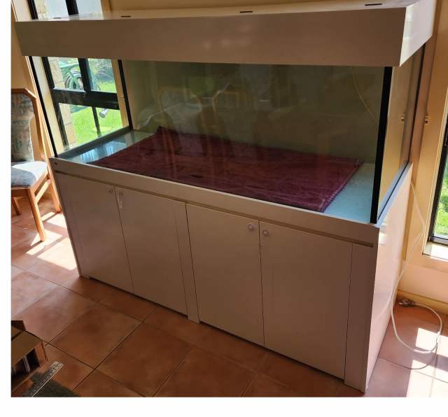 5ft Fish Tank, Hood and stand finished in 2pack Polyurethane White ...