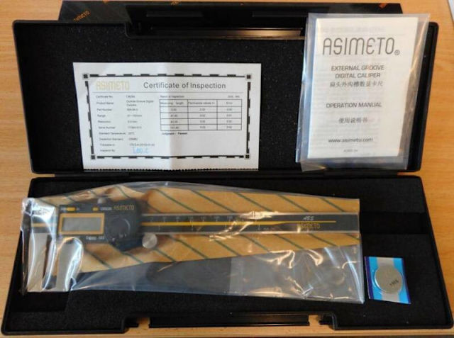Digital Vernier Caliper O/Groove 0-2000mm/0-8 Inch Asimeto (Brand New ...