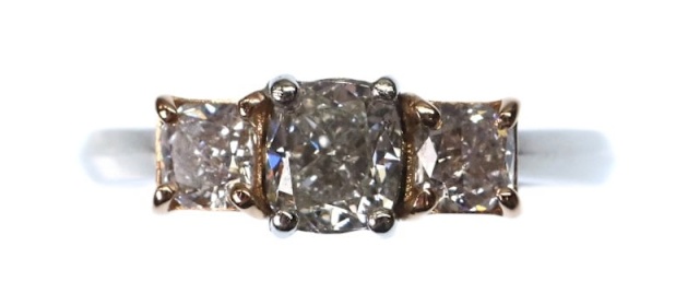 18ct WG Ladies Diamond Ring Size L 0.9ct 016700153795 - Women's ...