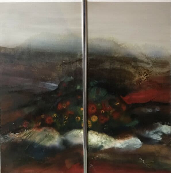 Pair Abstract Landscape Oil Paintings | Art | Gumtree Australia ...