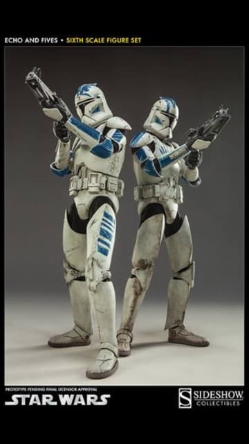 Sideshow Collectibles Star Wars Echo & Fives Phase One 2-pack ...