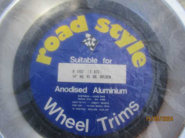 suit holden hq hj hx square edge wheel trims X 4 new old stock ...