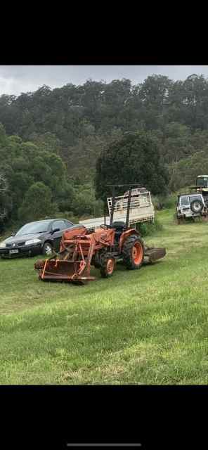 Kubota L245DT Tractor with Hansa C13 Chipper | Farming Vehicles ...