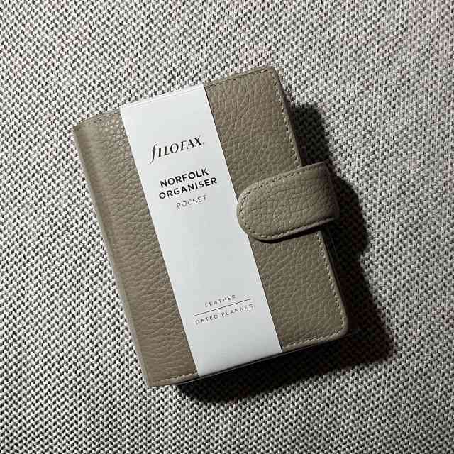 FILOFAX Norfolk pocket planner in Taupe colour - Accessories in Bull ...