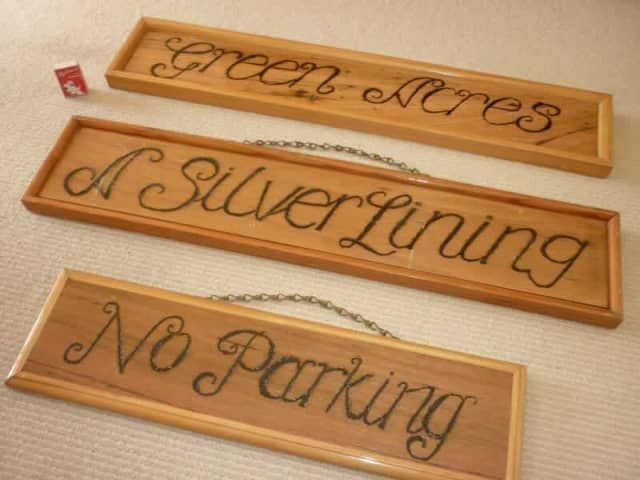 Wood Framed Wooden Sign, Signs with Burnt Lettering From $25.00 | Other ...