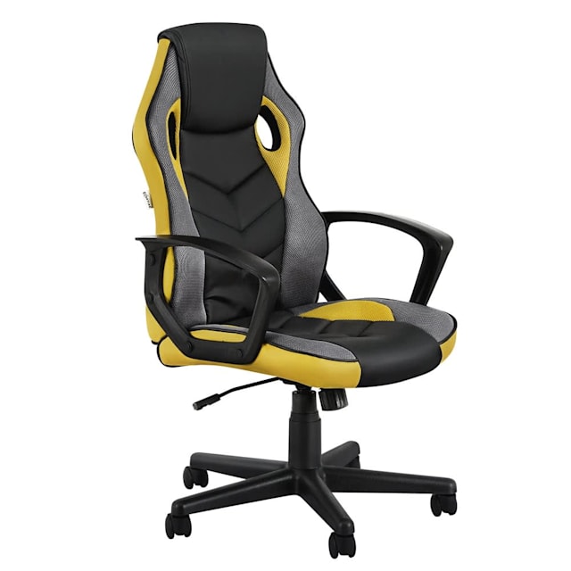 Gaming Office Chair Computer Executive Racing Chairs High Back Yellow ...