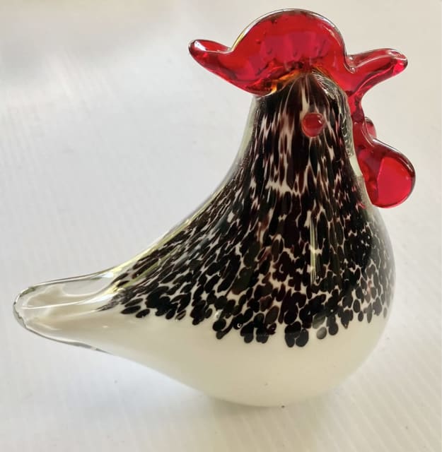 Art Glass Rooster Chook Paper Weight Figurine | Collectables | Gumtree ...